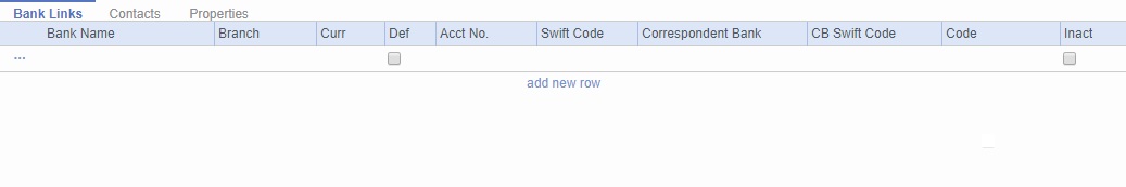 IMOS - Adding a Bank Account